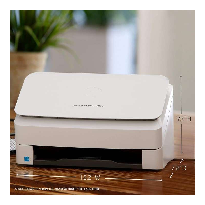 HP ScanJet Enterprise Flow 5000 s4 - Escáner con Alimentador de Hojas